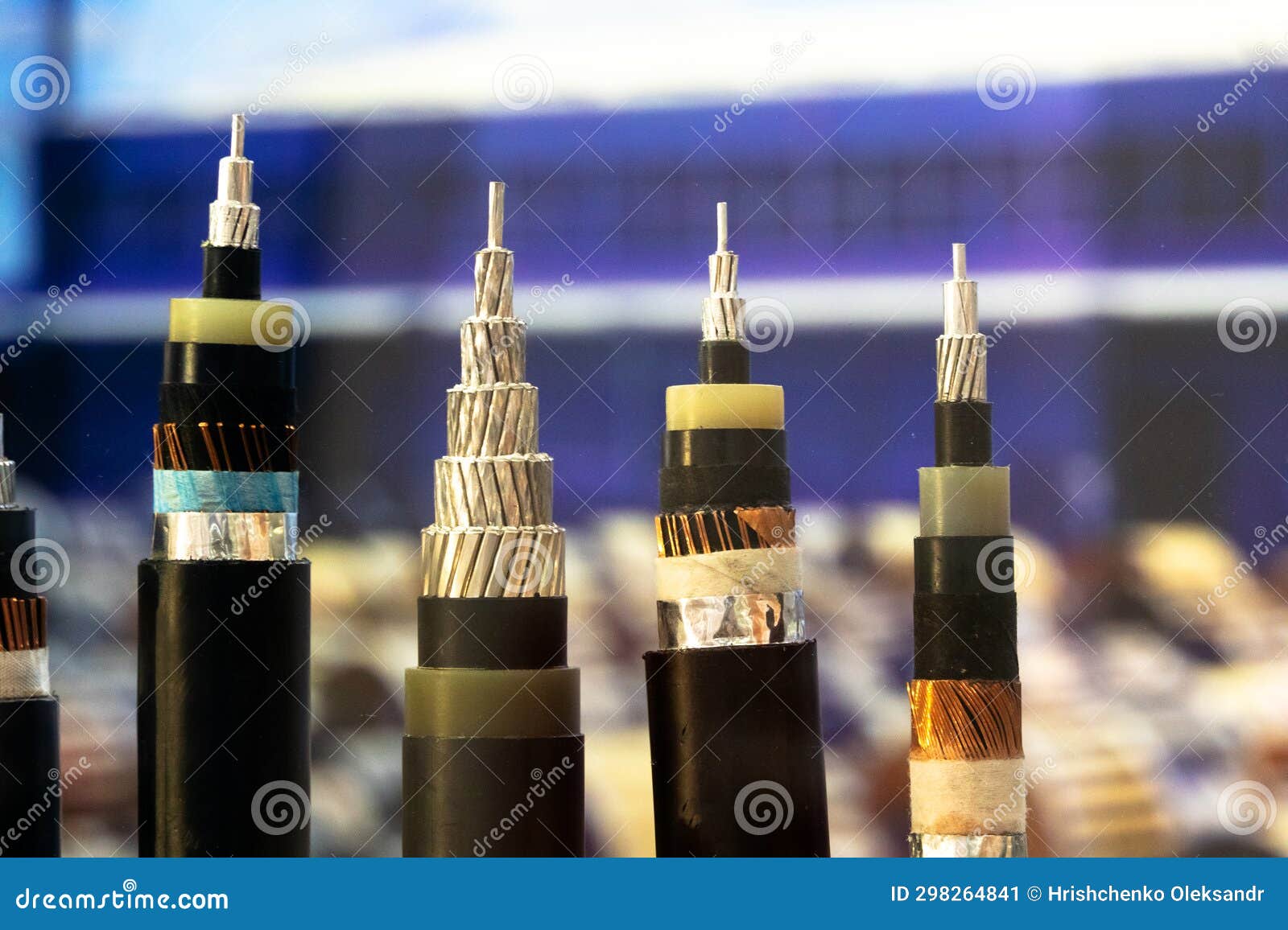 Sample of Multi-core Cable with Protected Wires Stock Image - Image of ...