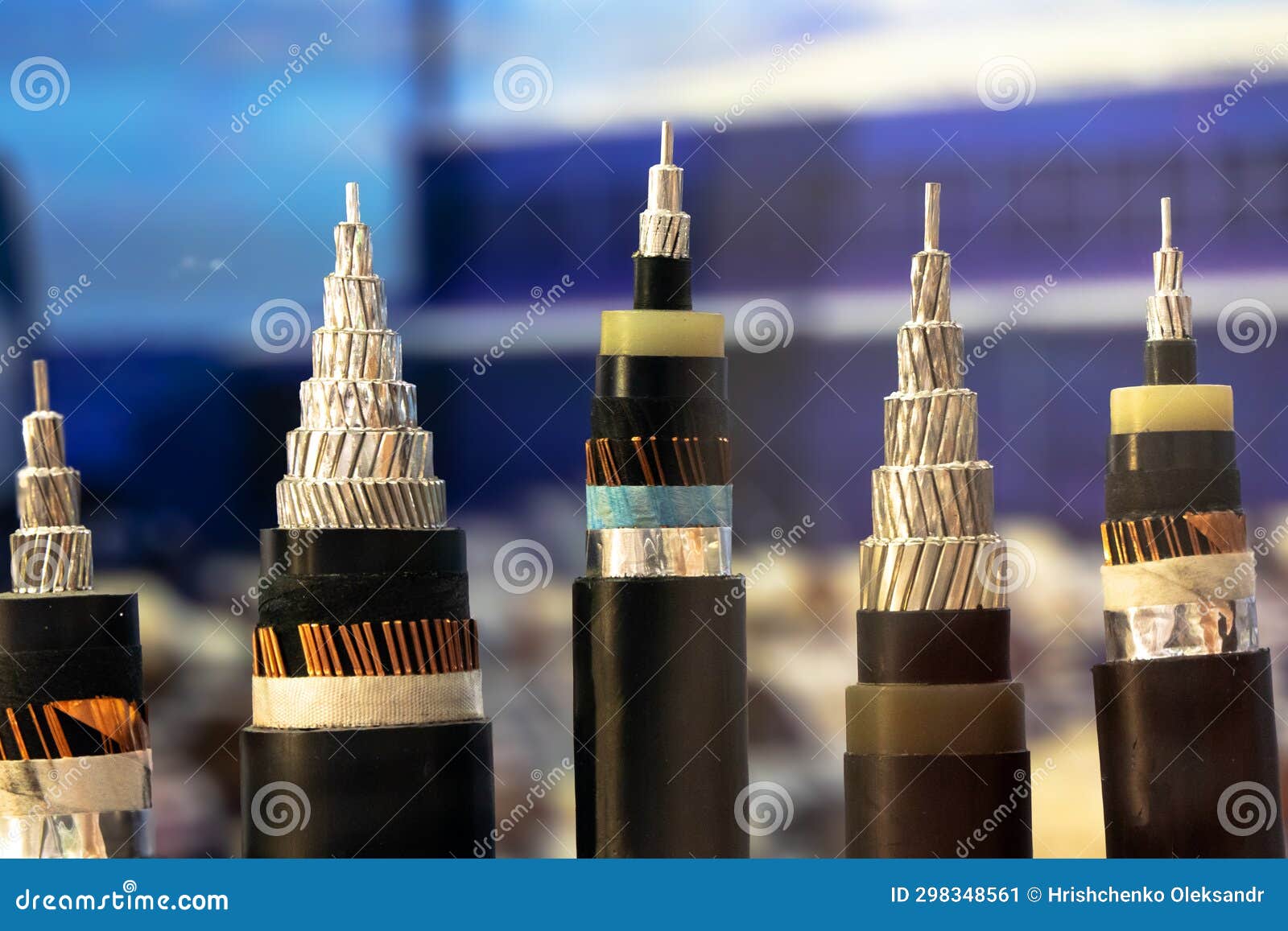 Sample of Multi-core Cable with Protected Wires Stock Image - Image of ...