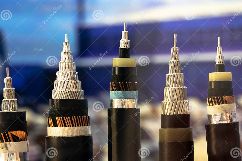 Sample of Multi-core Cable with Protected Wires Stock Image - Image of ...