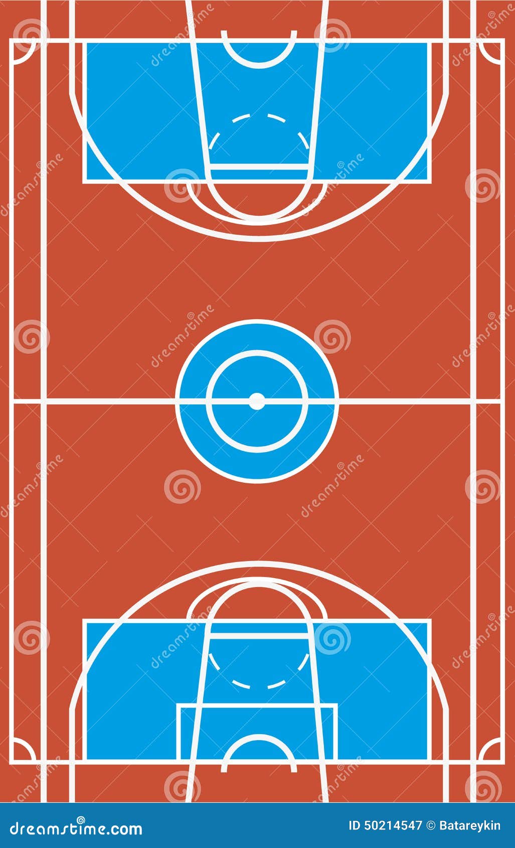 Sample Multisport Field in a Simple Outline Stock Vector - Illustration ...