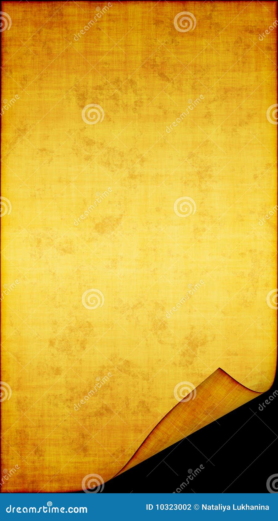 The Sample of the Old, Turned Yellow Paper in Stai Stock Illustration ...