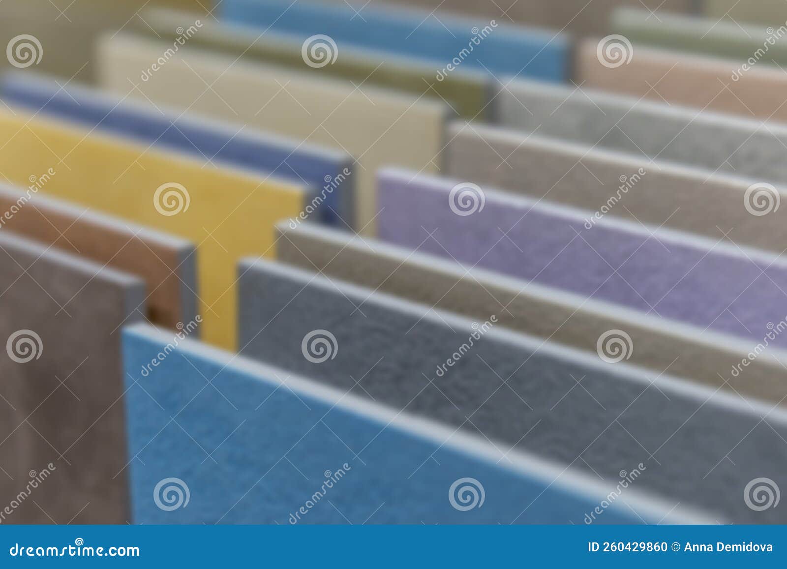 Sample Panels with Decorative Plaster. Modern Materials and ...