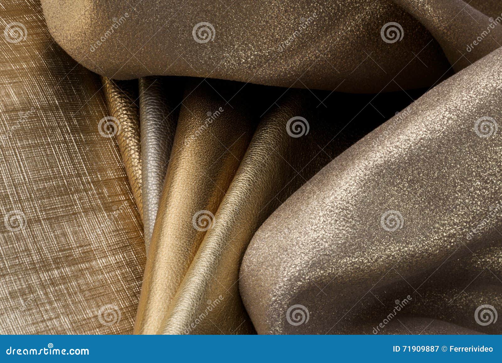Sample Pieces of Colored Leather. Close Up Stock Image - Image of ...