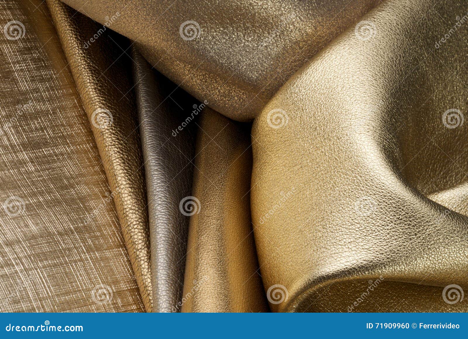 Sample Pieces of Colored Leather. Close Up Stock Photo - Image of ...