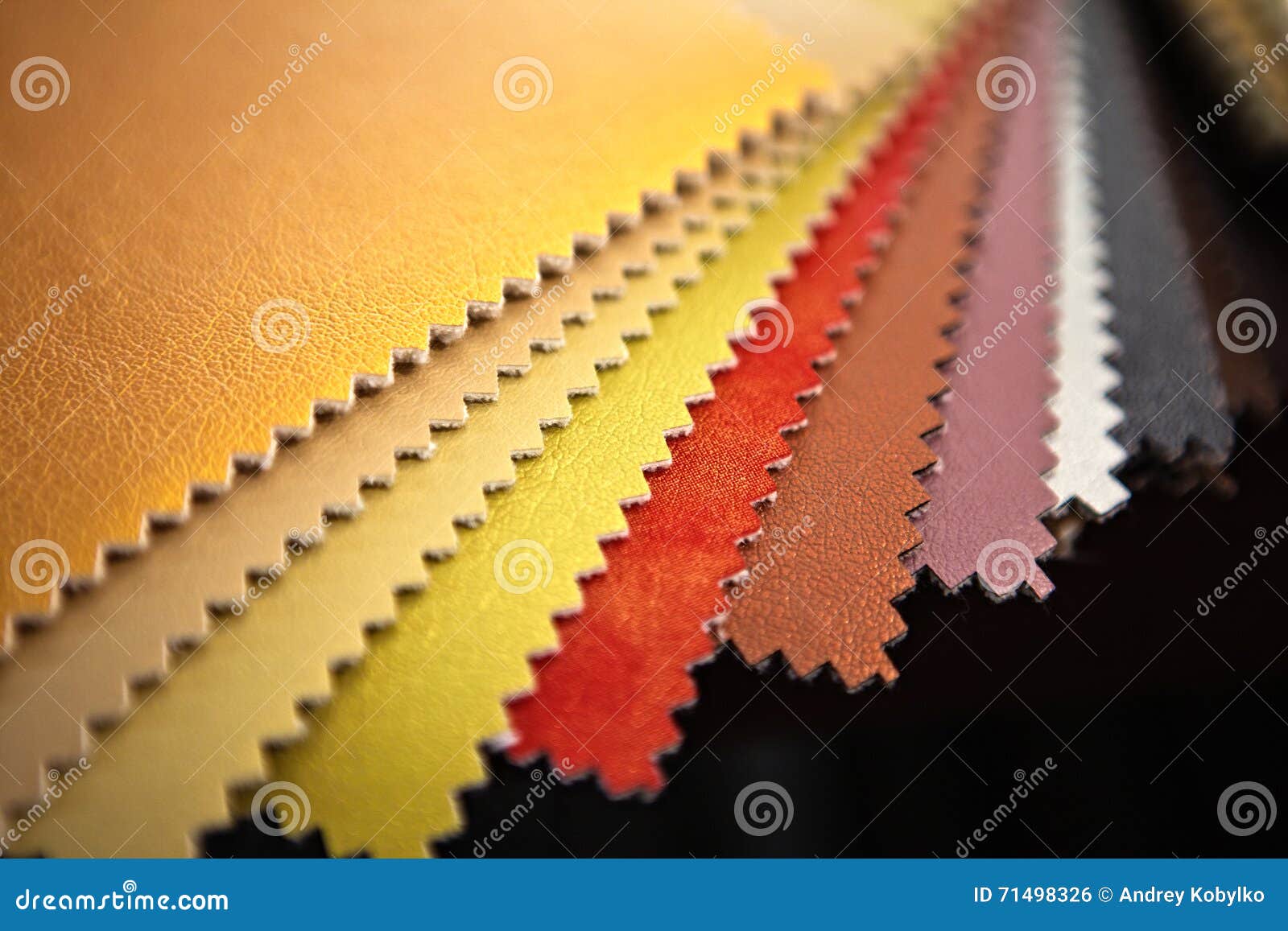 Sample Pieces of Colorful Leather Stock Photo - Image of colour ...