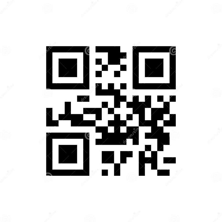 Sample Qr Code Ready To Scan with Smart Phone Stock Vector ...