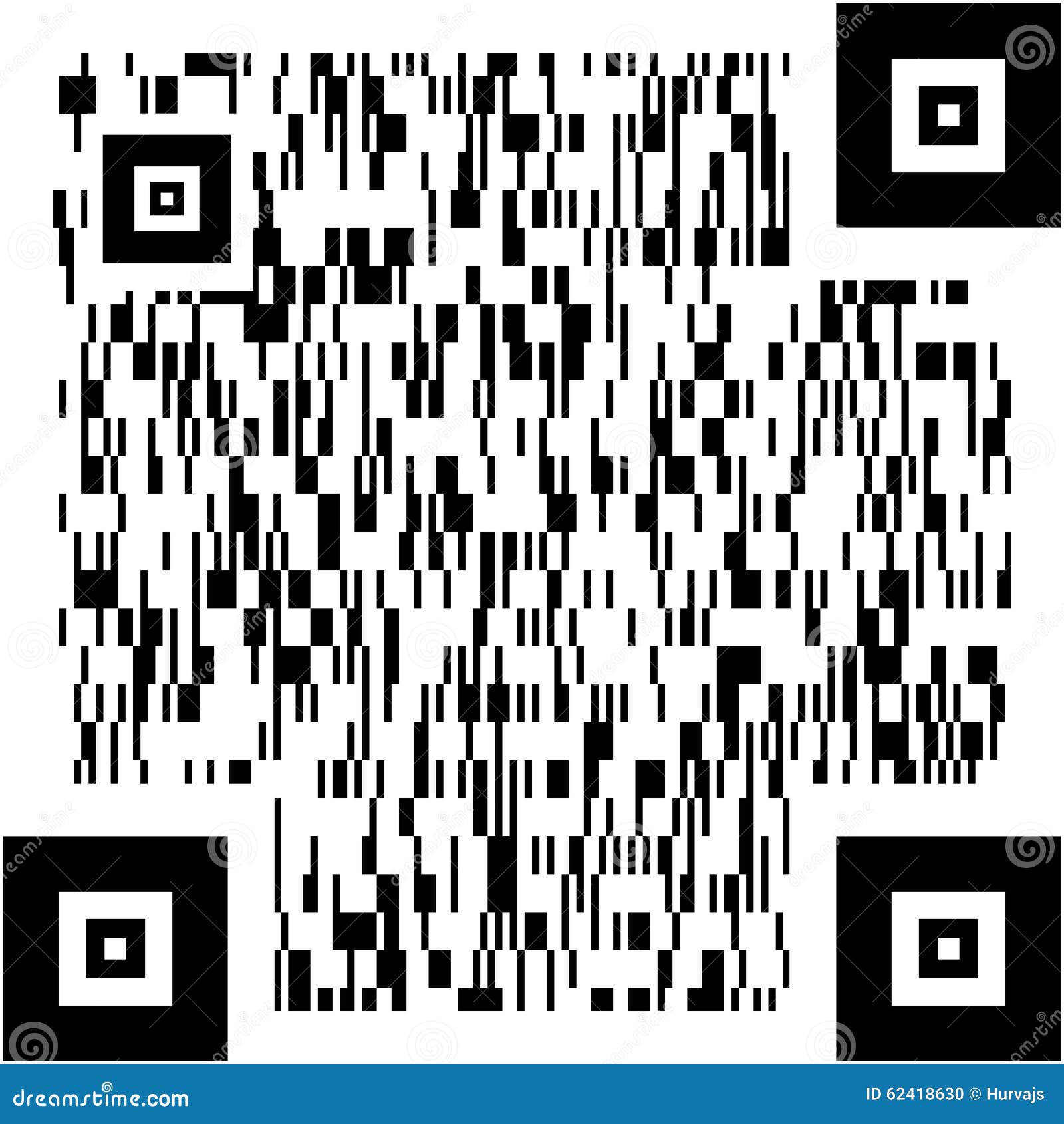 Sample Qr Code Ready To Scan with Smart Phone Stock Illustration ...