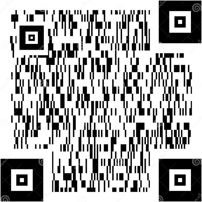Sample Qr Code Ready To Scan with Smart Phone Stock Illustration ...