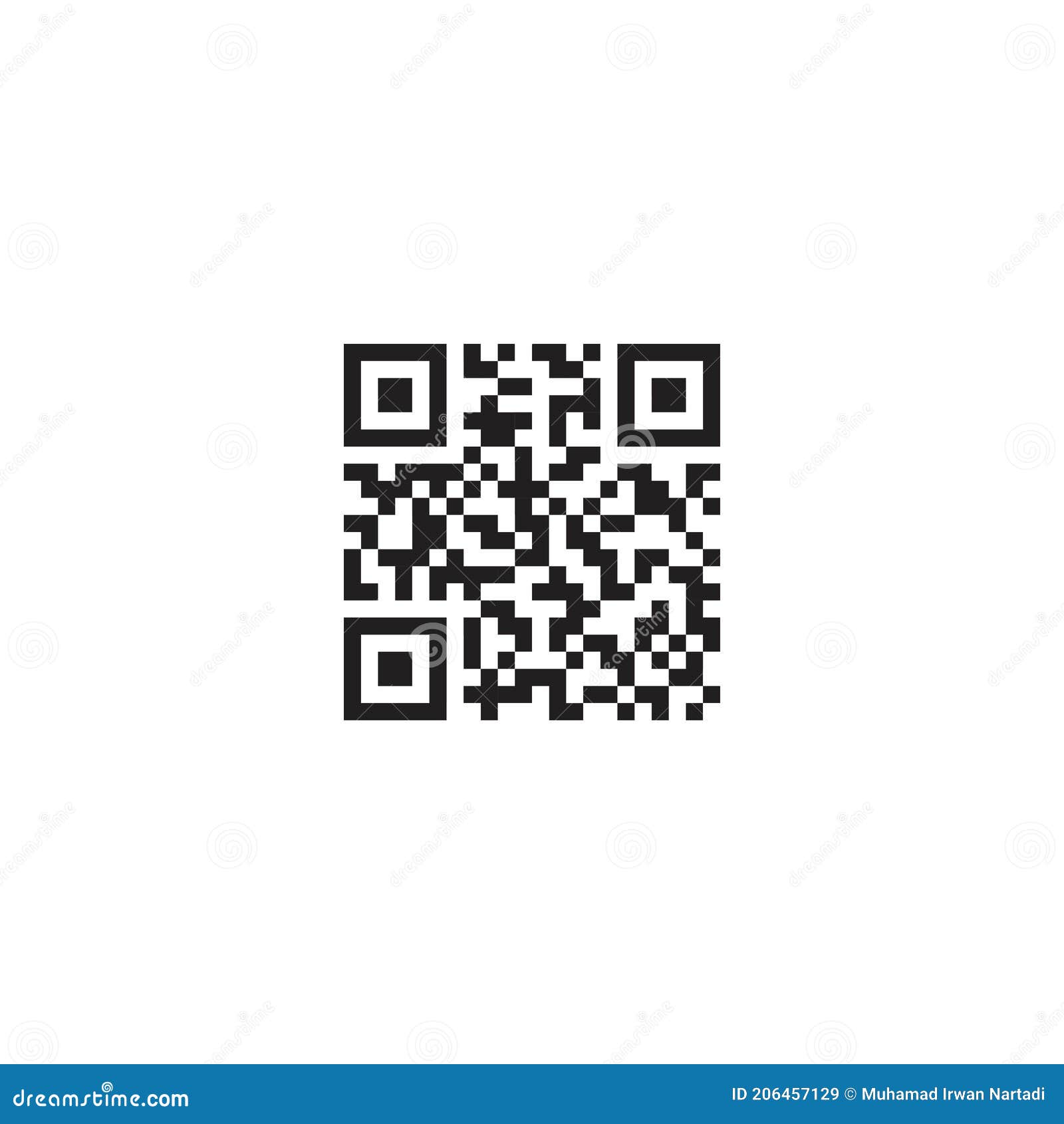 Sample QR Code. Vector Icon Template Stock Vector - Illustration of ...