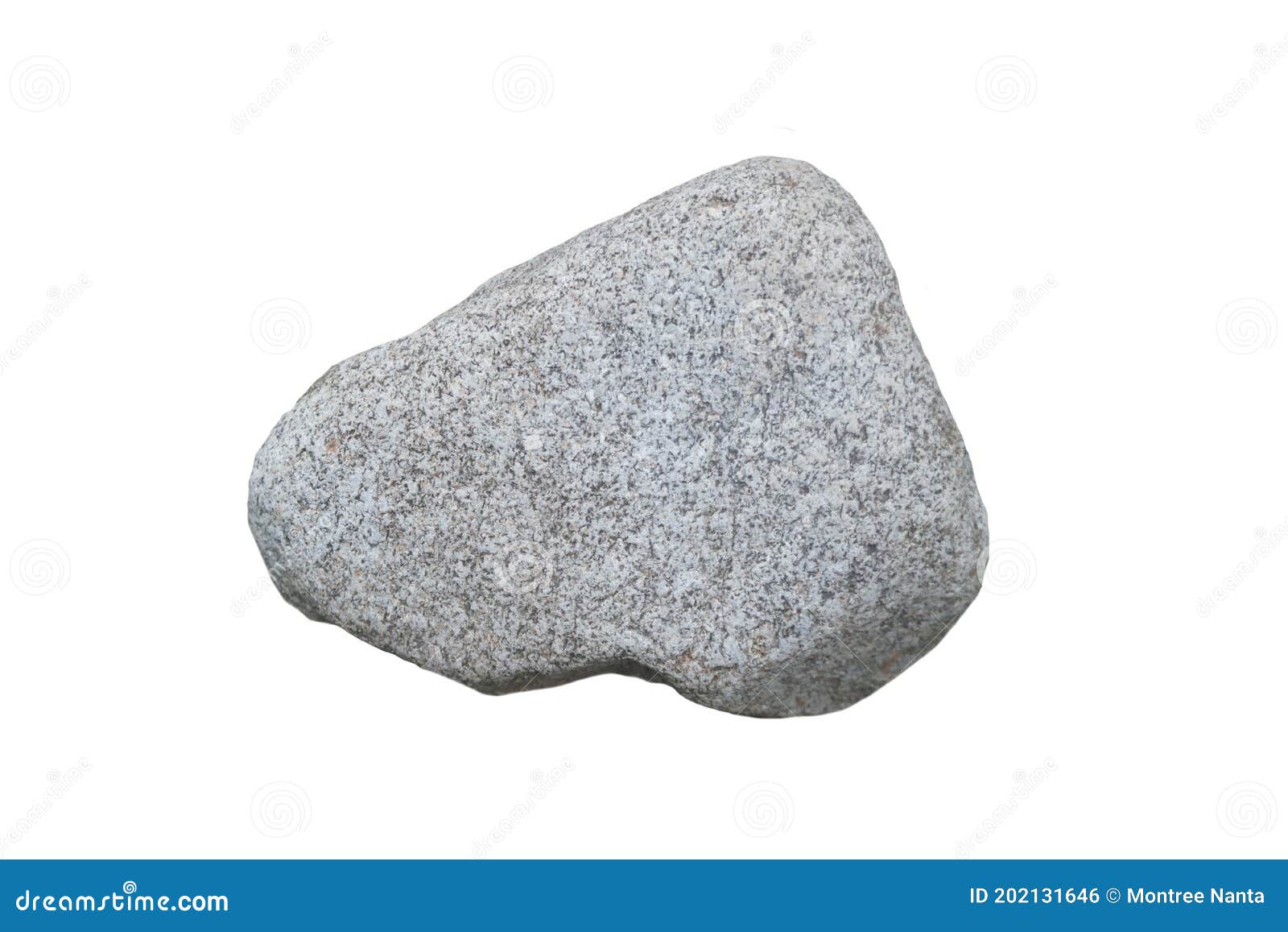 Sample Raw of Granite Rock Isolated on White Background. Stock Photo ...