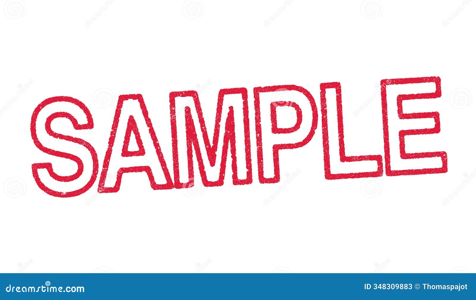 Sample red ink stamp stock vector. Illustration of isolated - 348309883