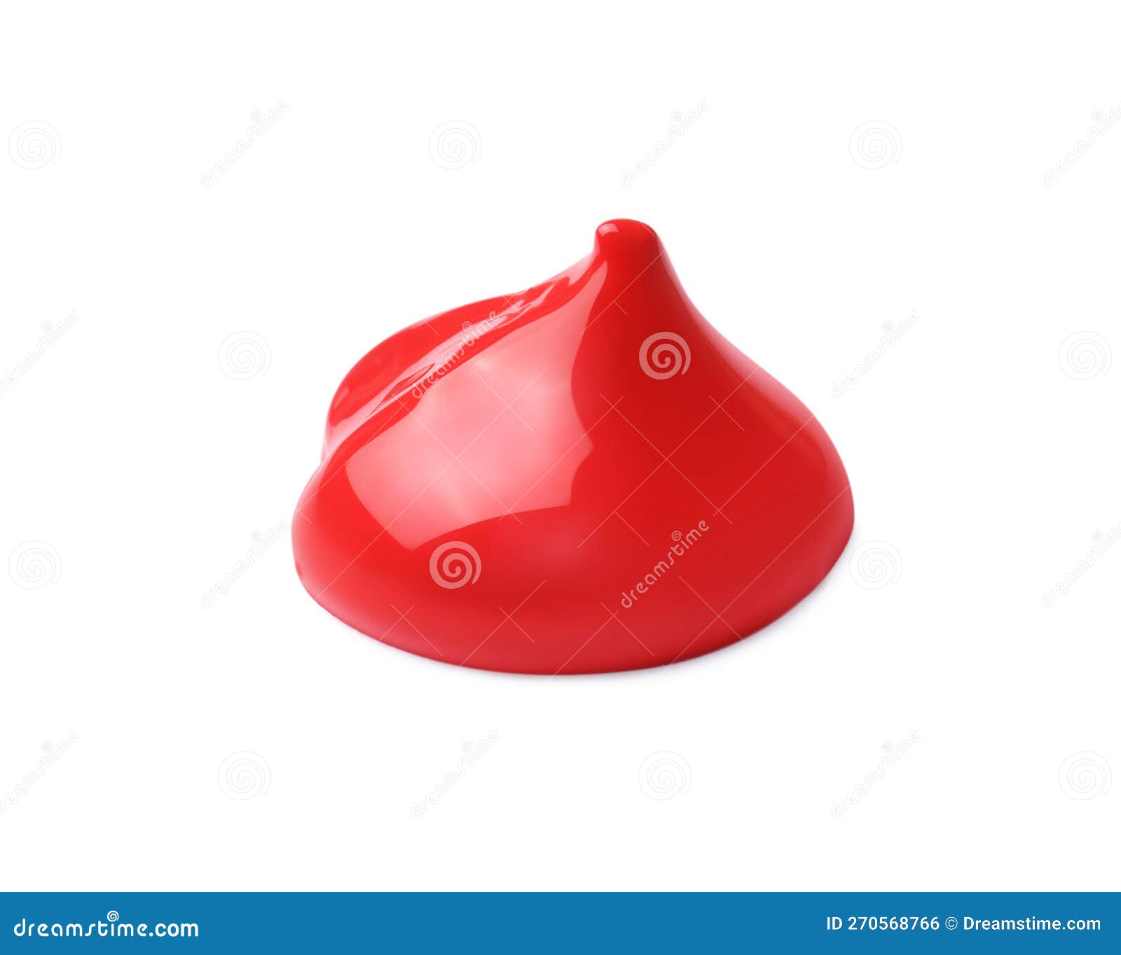Sample of Red Paint on White Background Stock Photo - Image of canvas ...