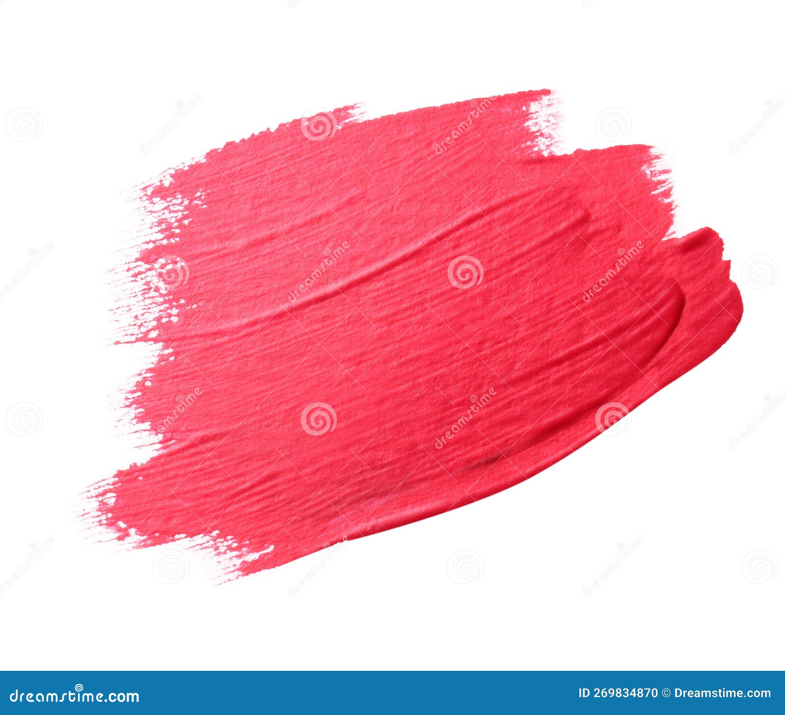 Sample of Red Paint on White Background, Top View Stock Photo - Image ...