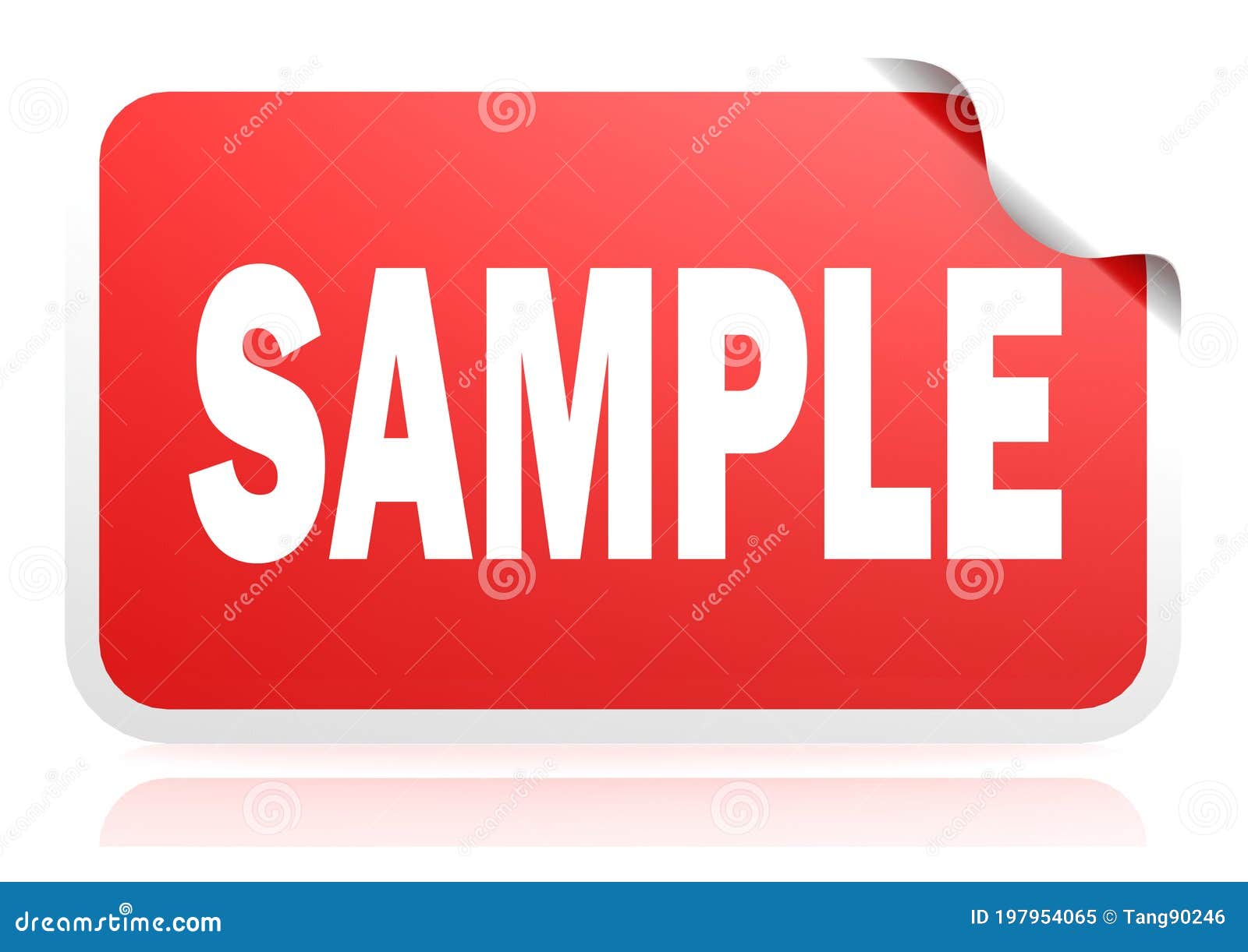 Sample red square banner stock illustration. Illustration of sign ...