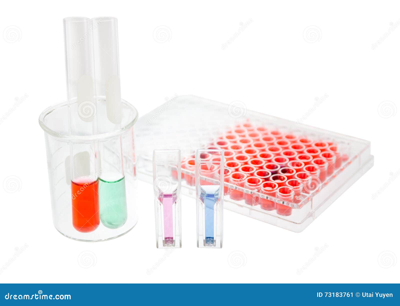 Sample Research Analysis Cuvette Check Absorblance Stock Image - Image ...