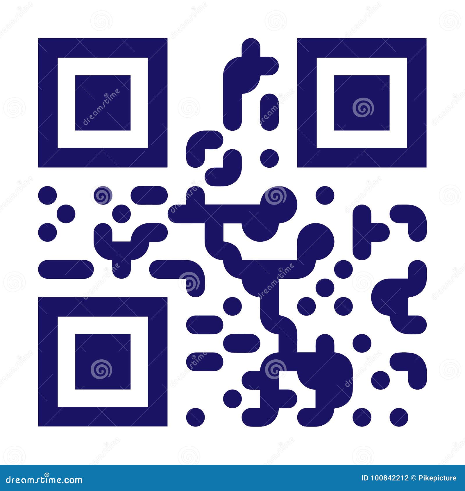 Sample Scan Code Vector. Scan with Smart Phone. Monochrome Illustration ...