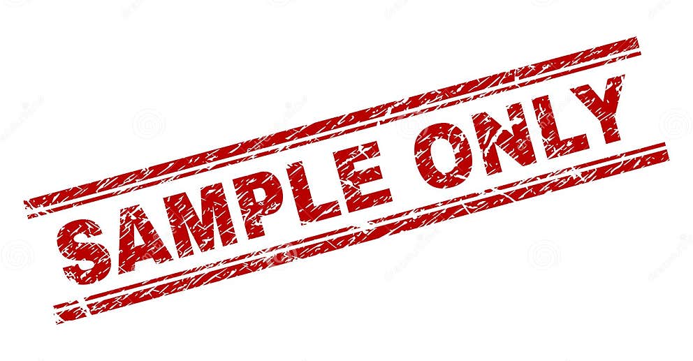 Grunge Textured SAMPLE only Stamp Seal Stock Vector - Illustration of ...
