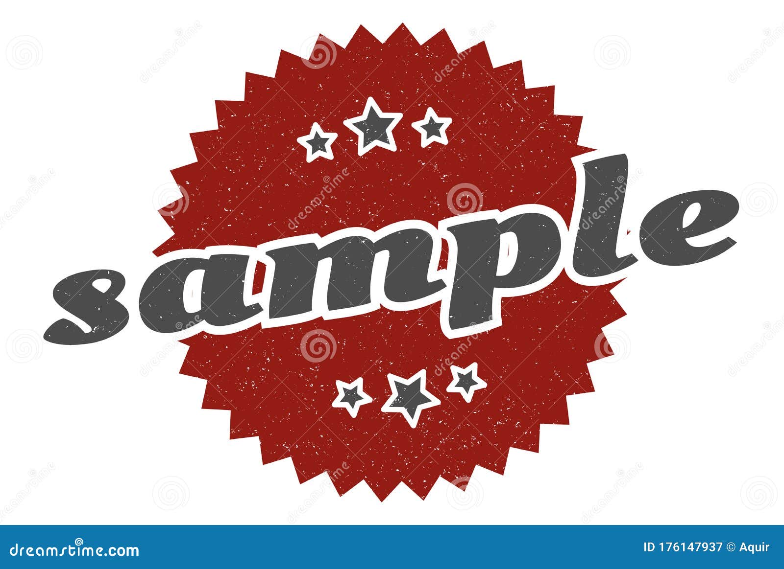 Sample Sign. Sample Vintage Retro Label Stock Vector - Illustration of ...