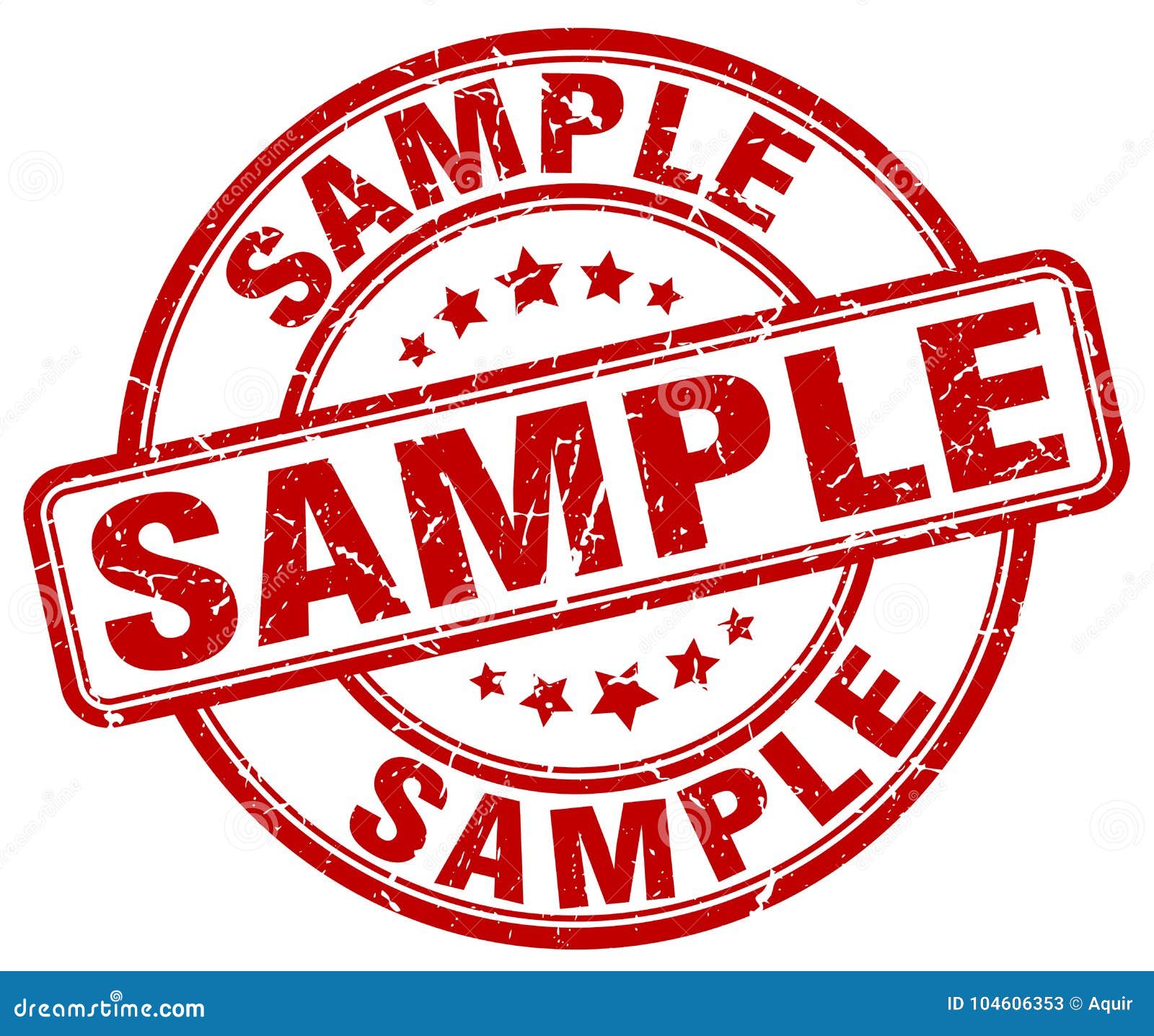 Sample stamp stock vector. Illustration of seal, sign - 104606353