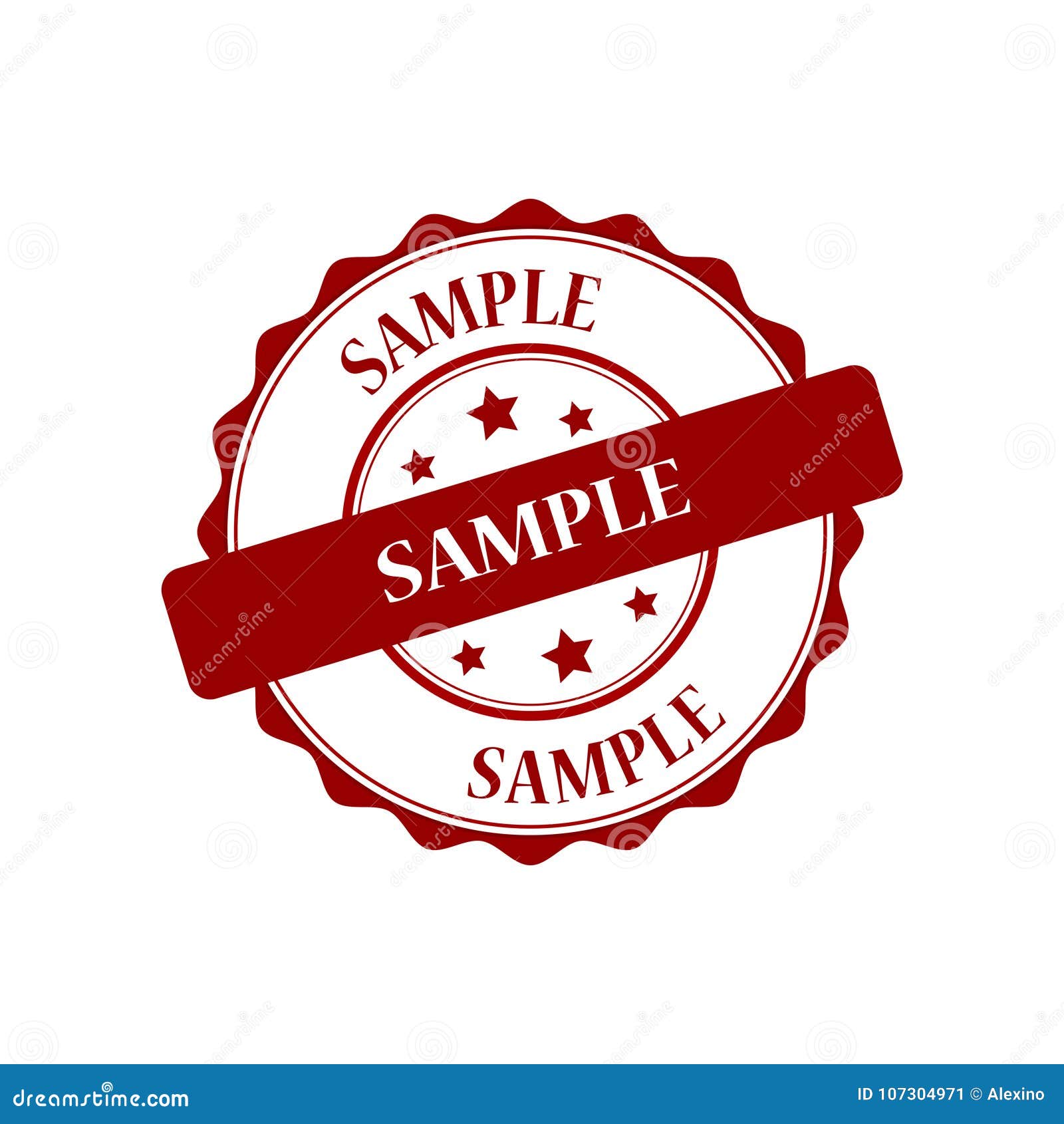Sample stamp illustration stock vector. Illustration of seal - 107304971