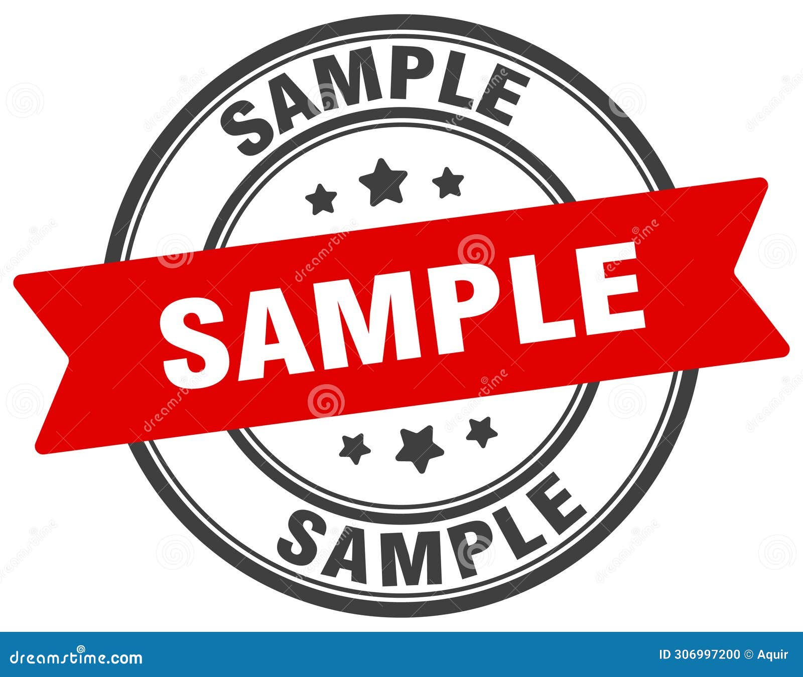 Sample Stamp. Sample Label on Transparent Background. Round Sign Stock ...