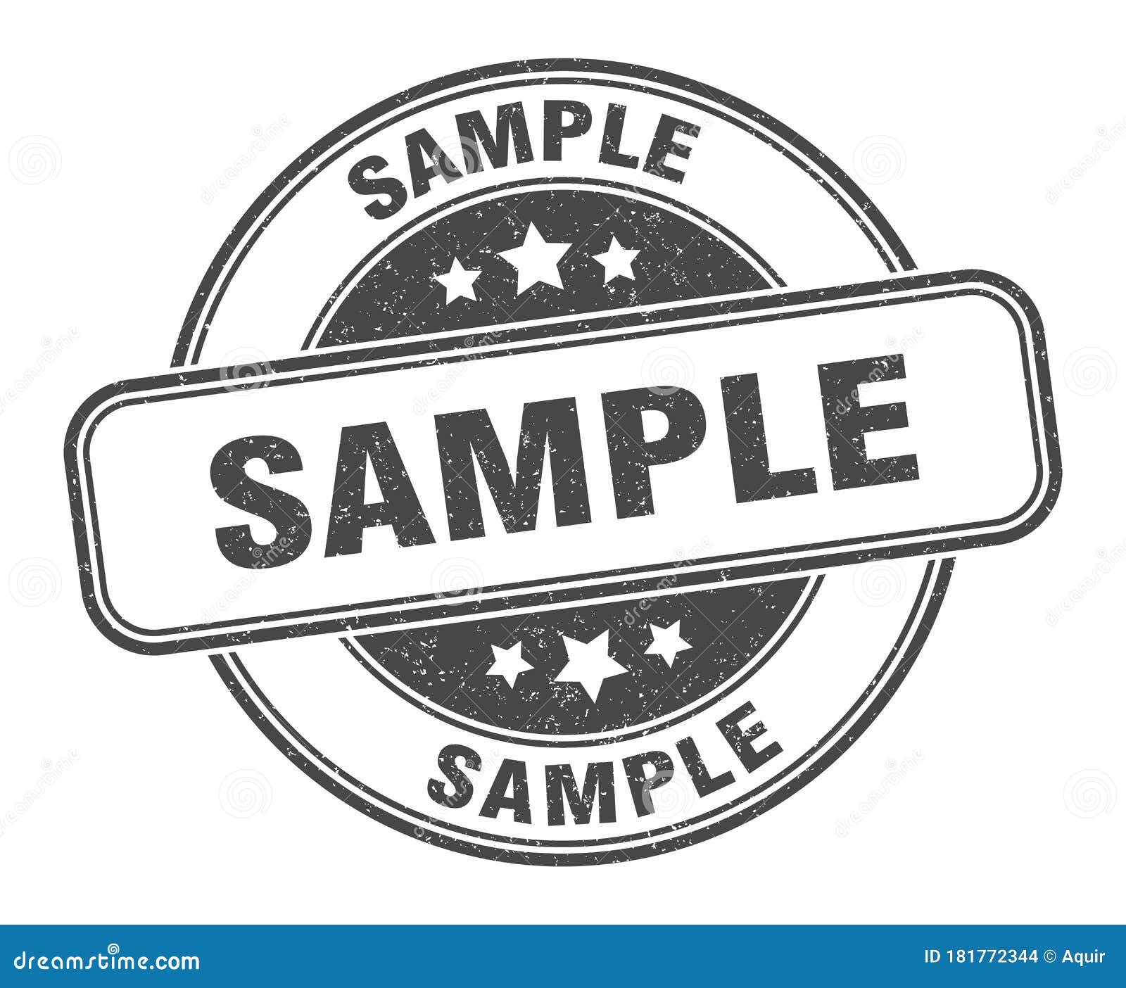 Sample Stamp. Sample Round Grunge Sign Stock Vector - Illustration of ...