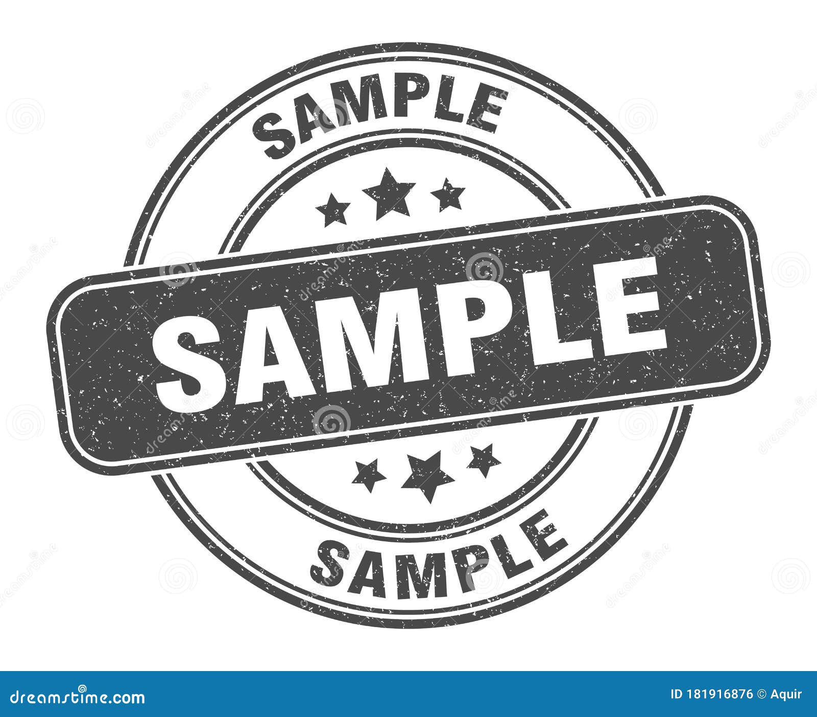 Sample Stamp. Sample Round Grunge Sign Stock Vector - Illustration of ...