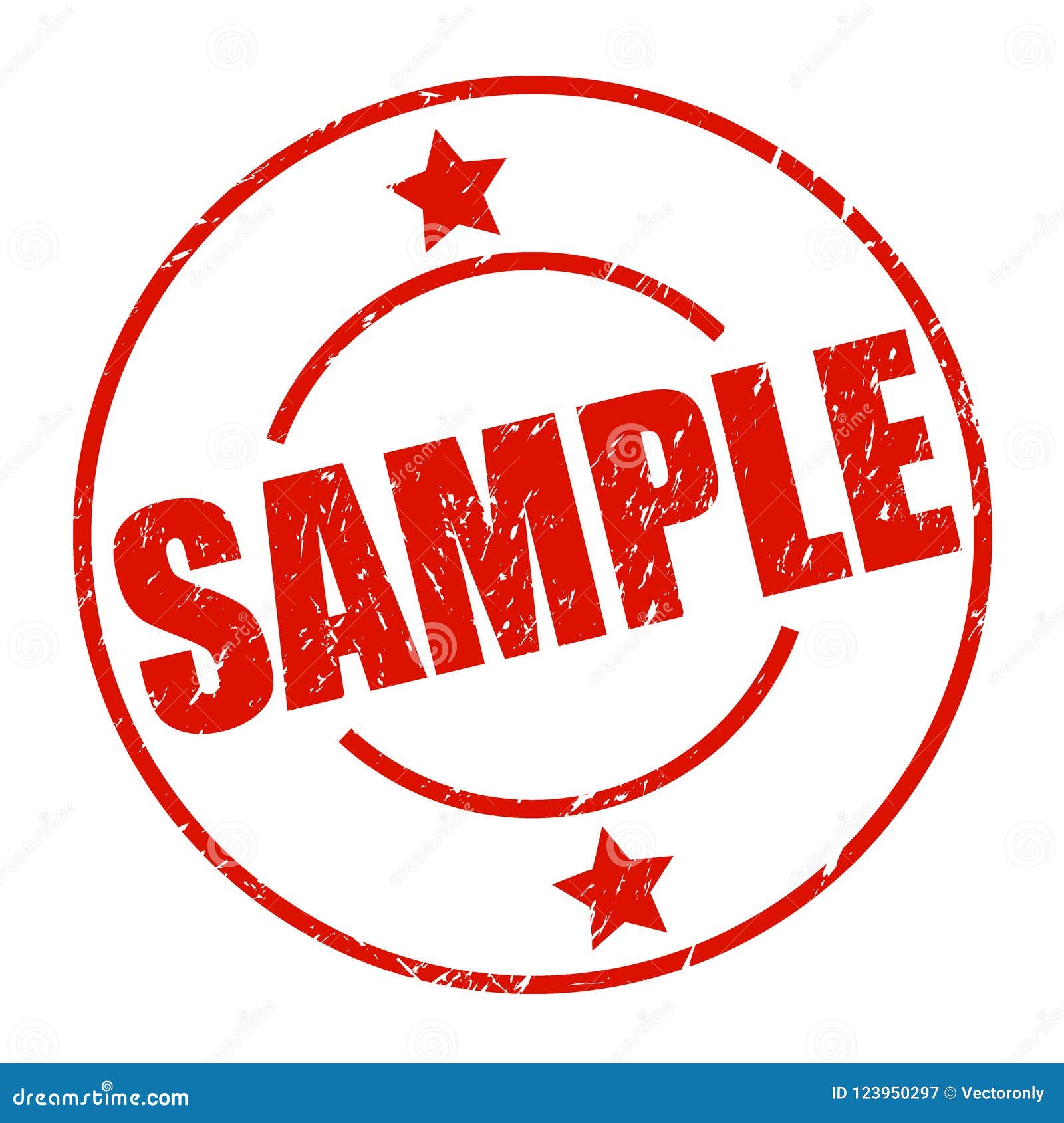 Sample Stamp Cartoon Vector | CartoonDealer.com #123949813