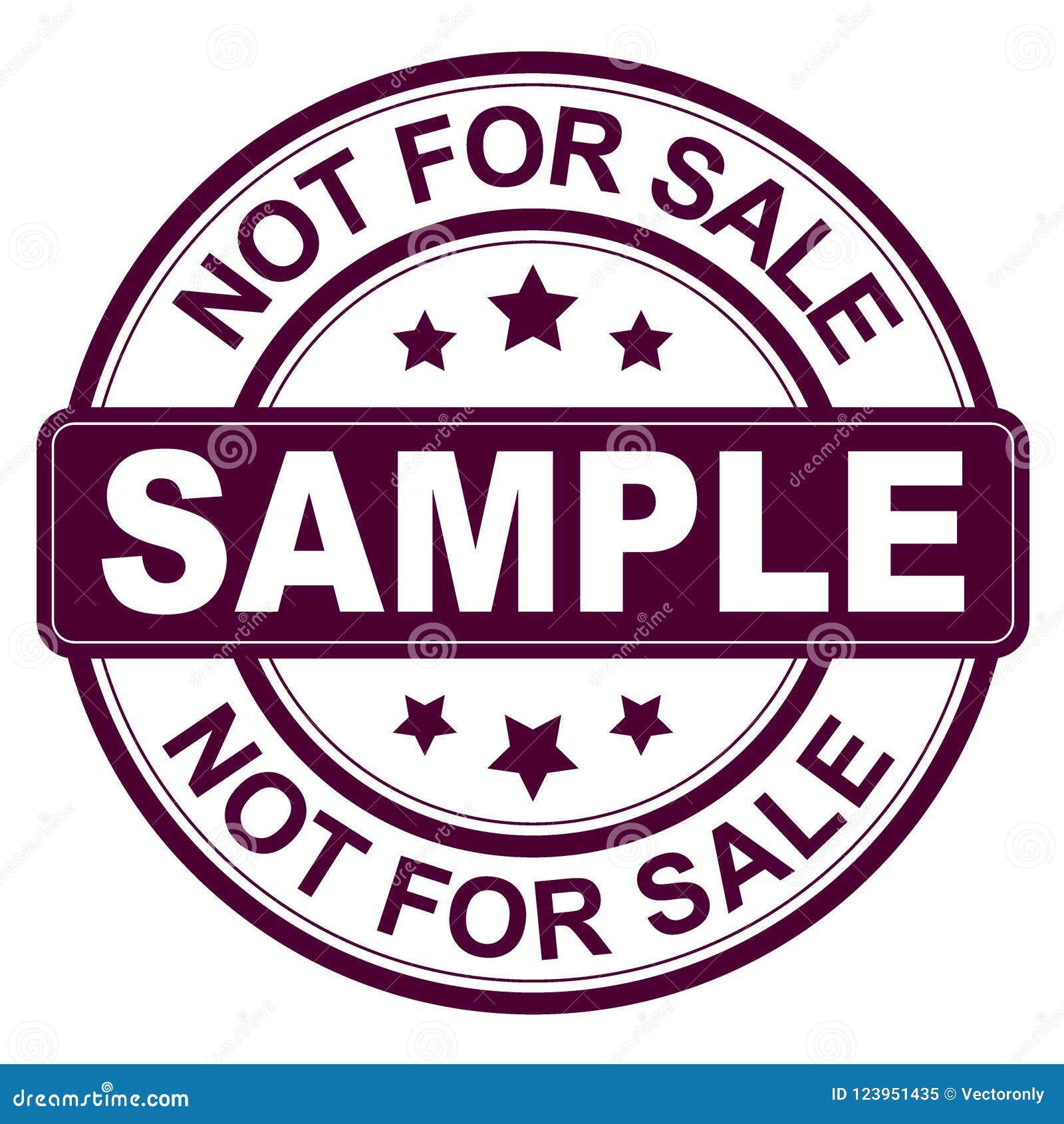 Sample Stamp Cartoon Vector | CartoonDealer.com #123949813