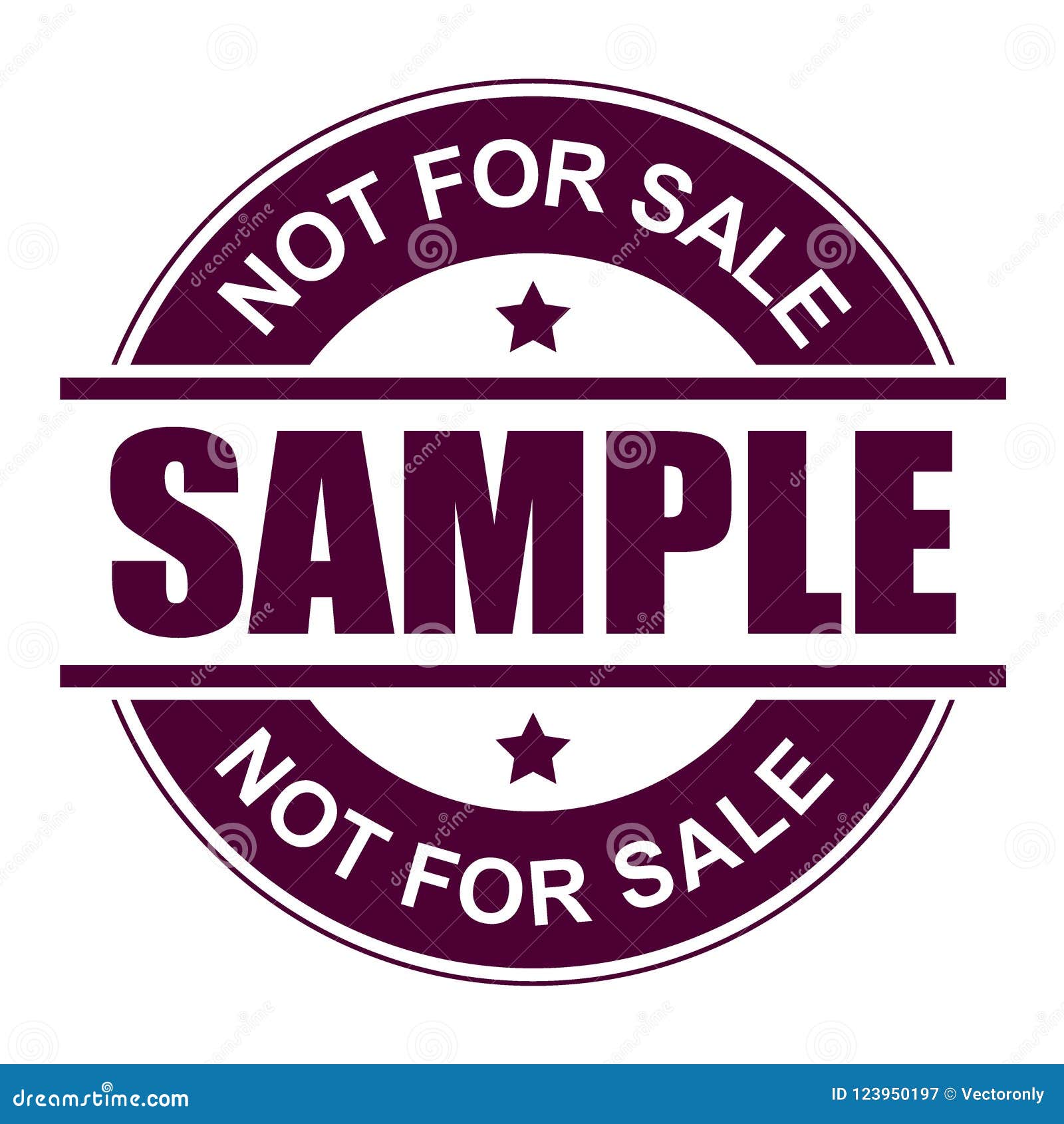 Sample Stamp Cartoon Vector | CartoonDealer.com #123950197