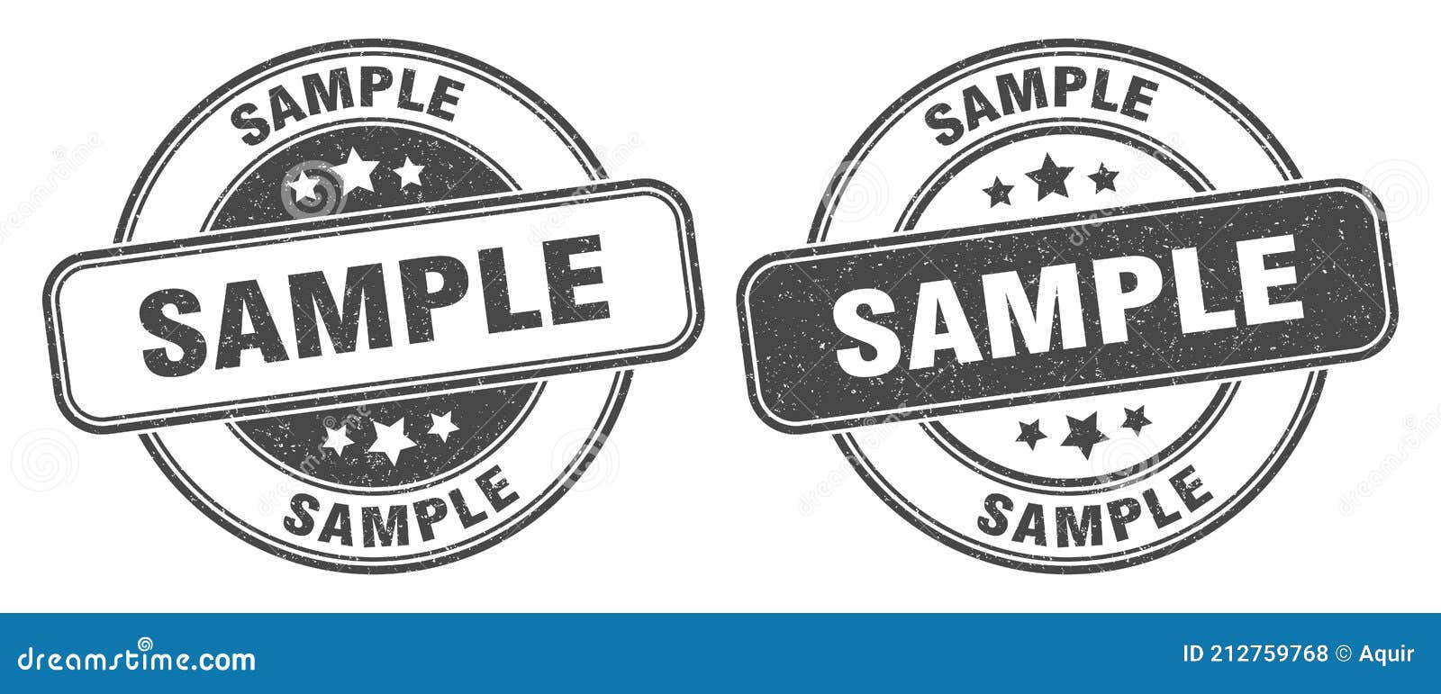 Sample Stamp. Sample Label. Round Grunge Sign Stock Vector ...