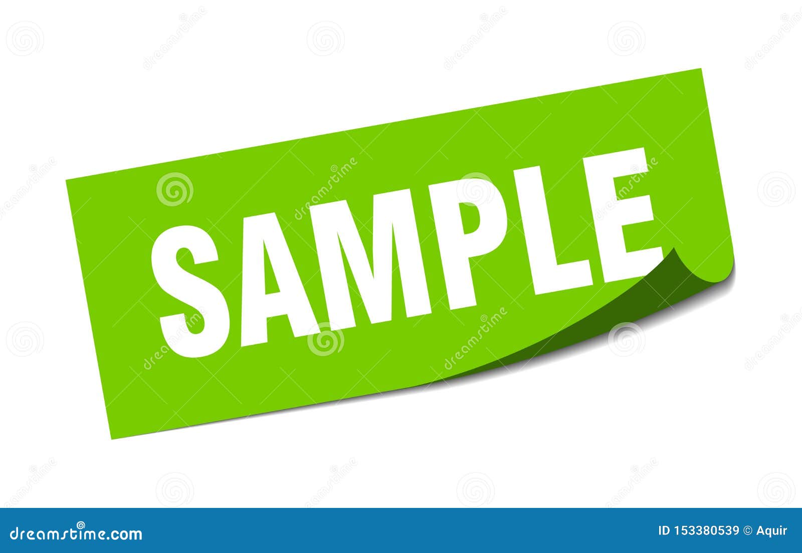 Sample sticker. stock vector. Illustration of sample - 153380539