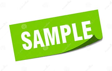 Sample sticker. stock vector. Illustration of sample - 153380539