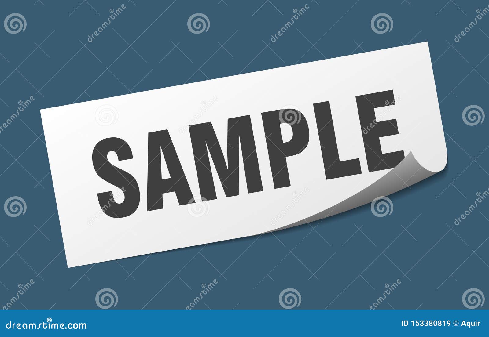 Sample sticker. stock vector. Illustration of element - 153380819