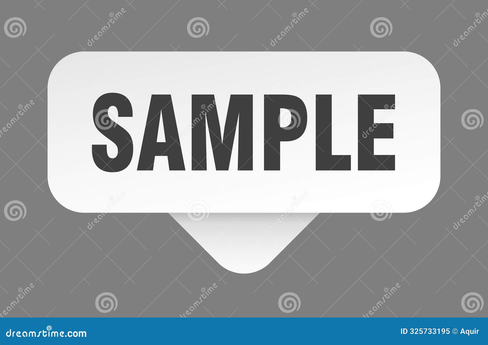 Sample Sticker. Cartoon Vector | CartoonDealer.com #158772353