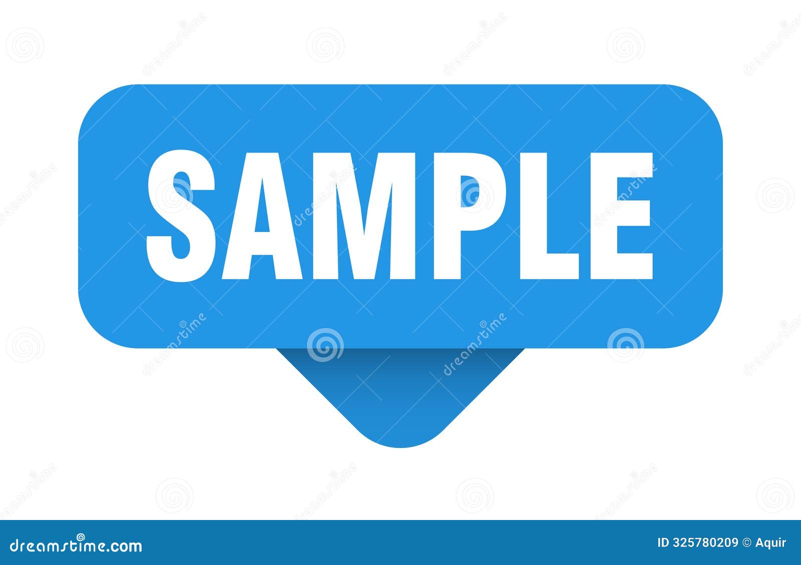 Sample Sticker. Sample Sign On Transparent Background Cartoon Vector ...