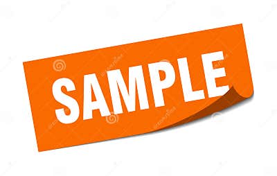 Sample sticker. stock vector. Illustration of template - 153373177
