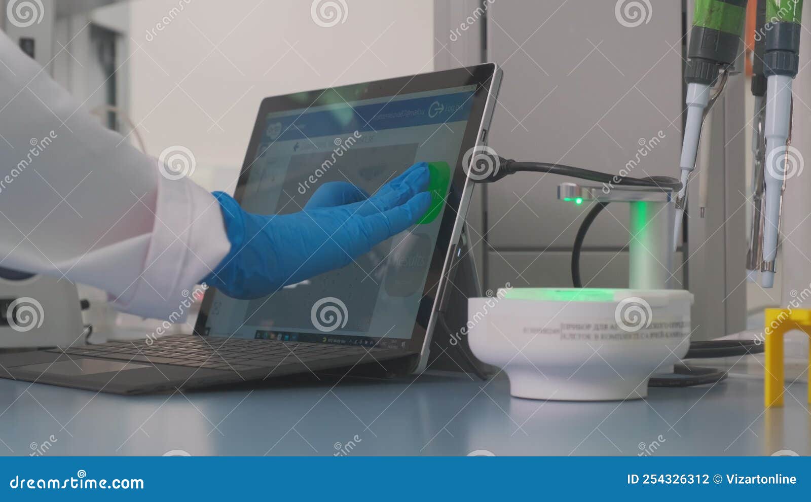 A Sample of a Substance is Observed Under a Microscope in a Laboratory ...