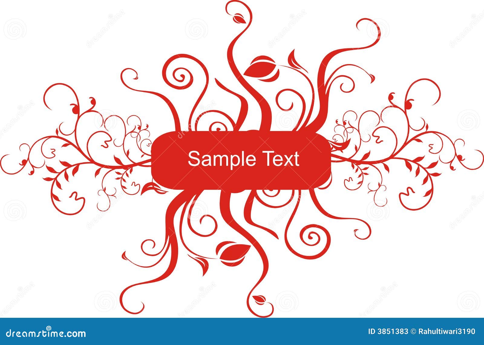Sample Text stock vector. Illustration of plant, floral - 3851383