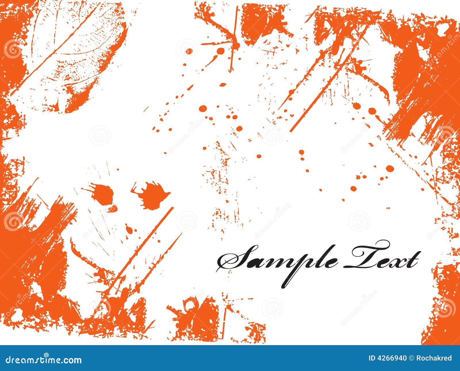 SAMPLE TEXT stock vector. Illustration of isolated, inkblot - 4266940