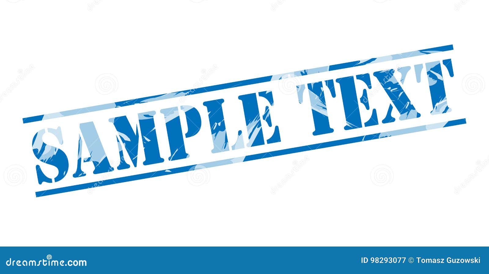 Sample text blue stamp stock illustration. Illustration of button ...