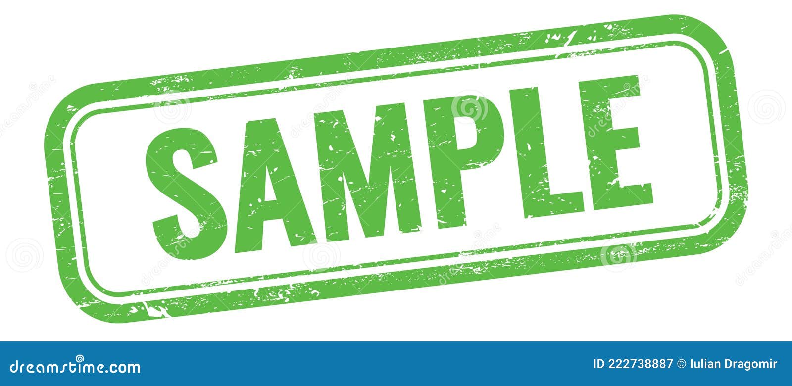 SAMPLE Text on Green Grungy Vintage Stamp Stock Image - Image of word ...