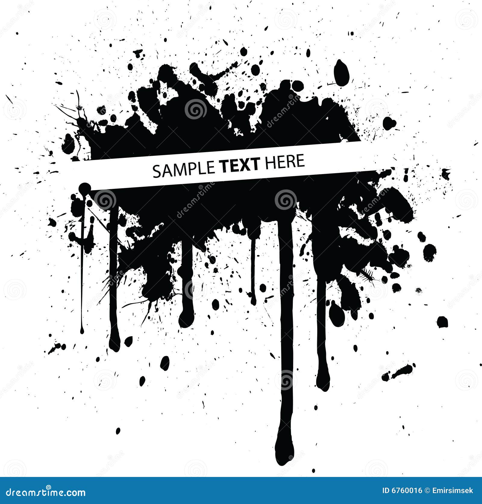 Sample text here stock vector. Illustration of black, antique - 6760016