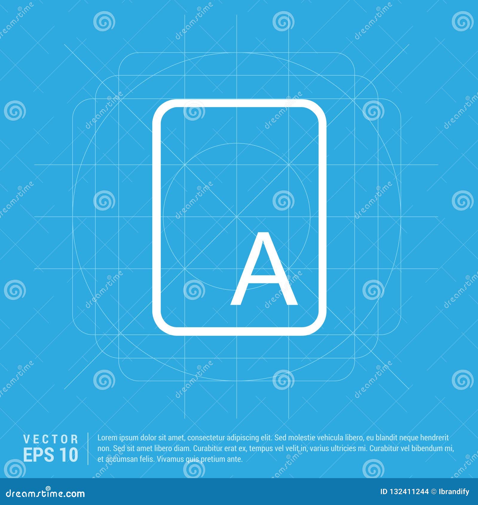 Sample text icon stock vector. Illustration of bookmark - 132411244