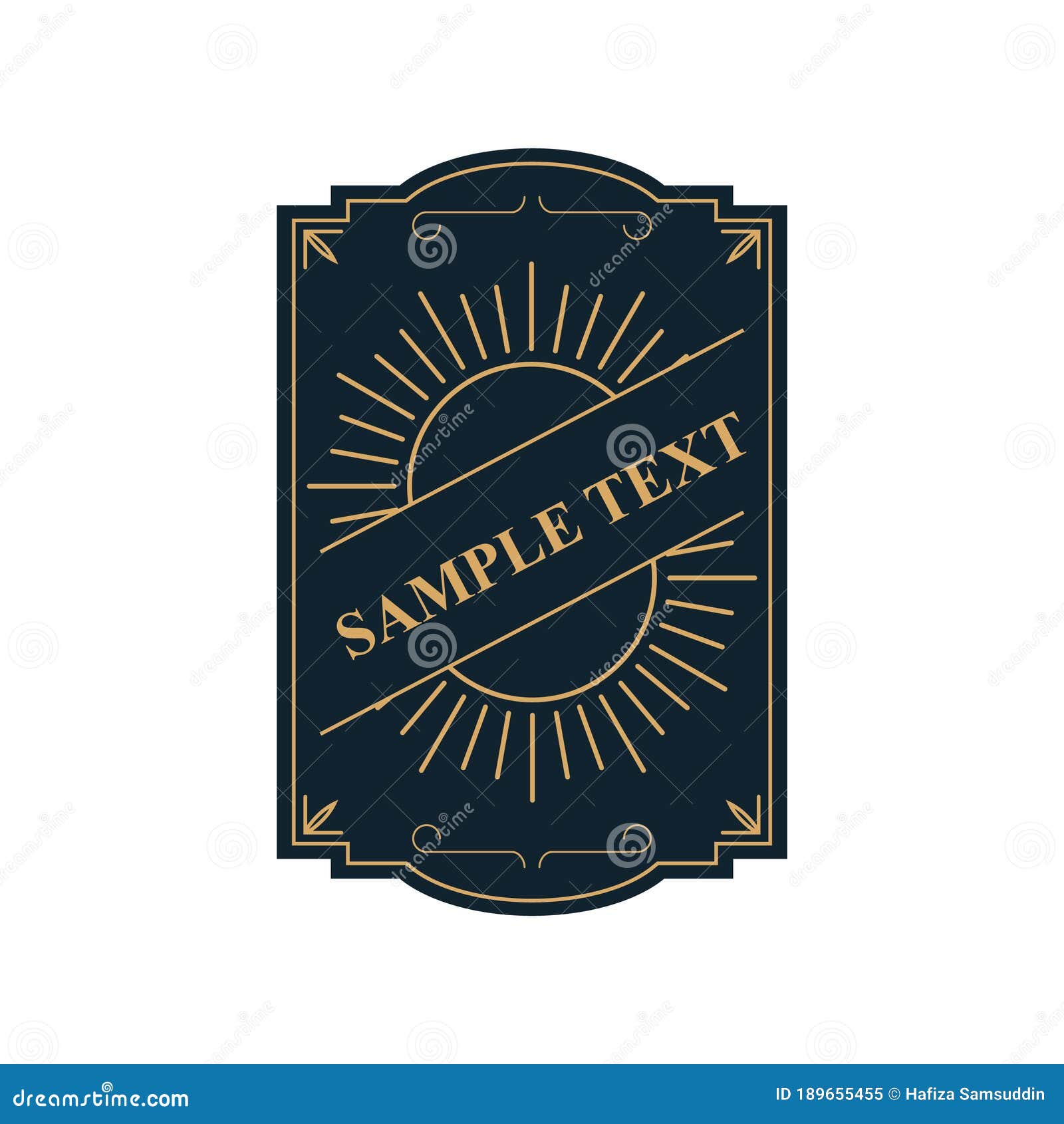 Sample Text Label. Vector Illustration Decorative Design Stock Vector ...