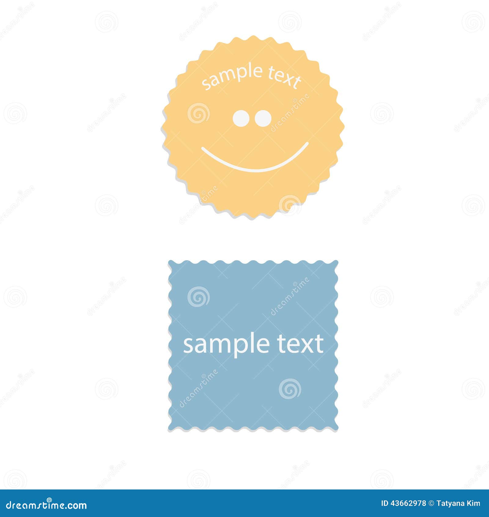 Sample text stock vector. Illustration of blue, text - 43662978