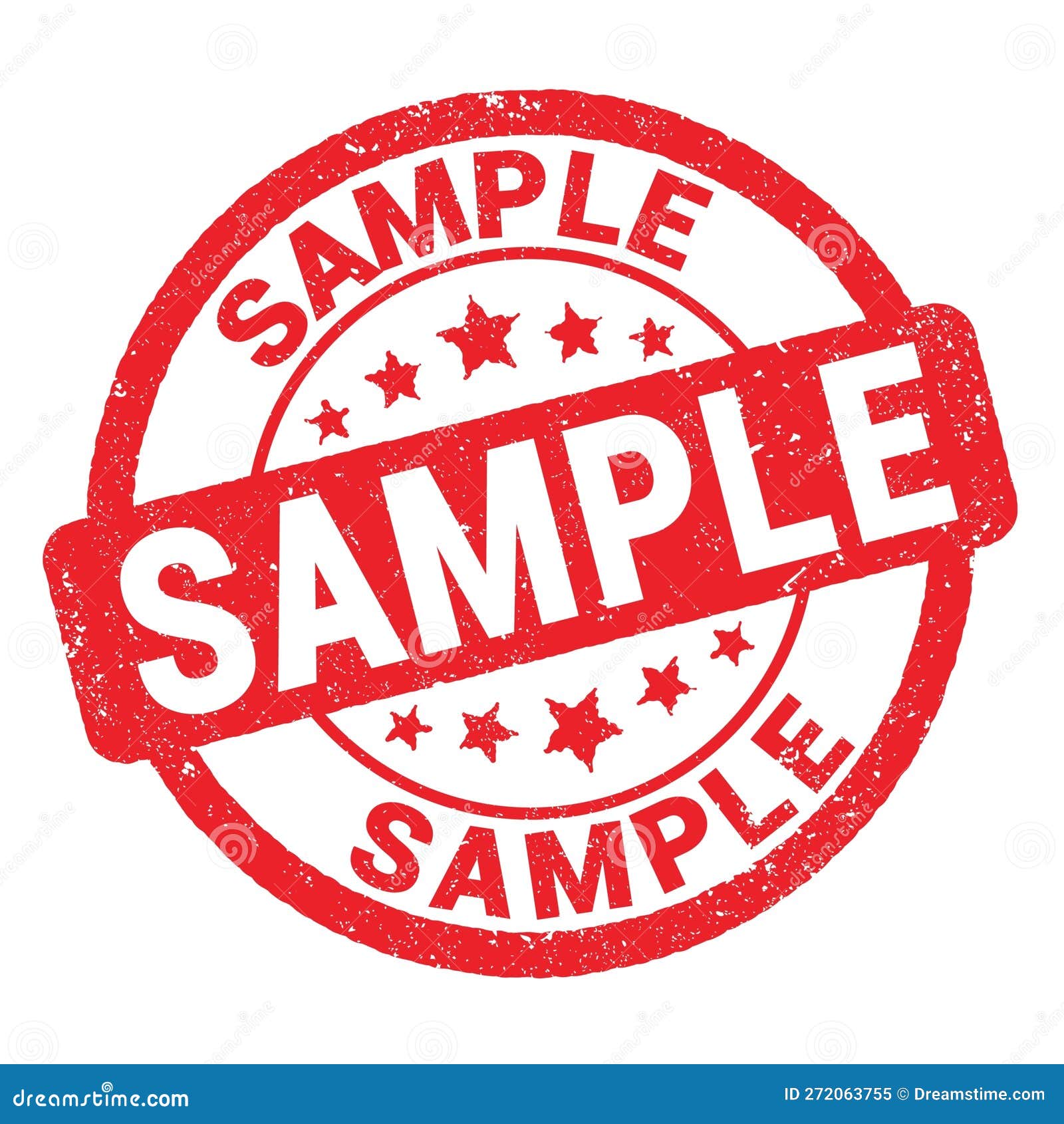 SAMPLE Text Written on Red Stamp Sign Stock Illustration - Illustration ...