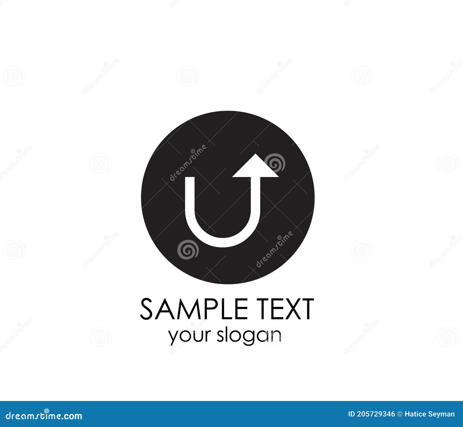 Sample text your slogan stock vector. Illustration of design - 205729346
