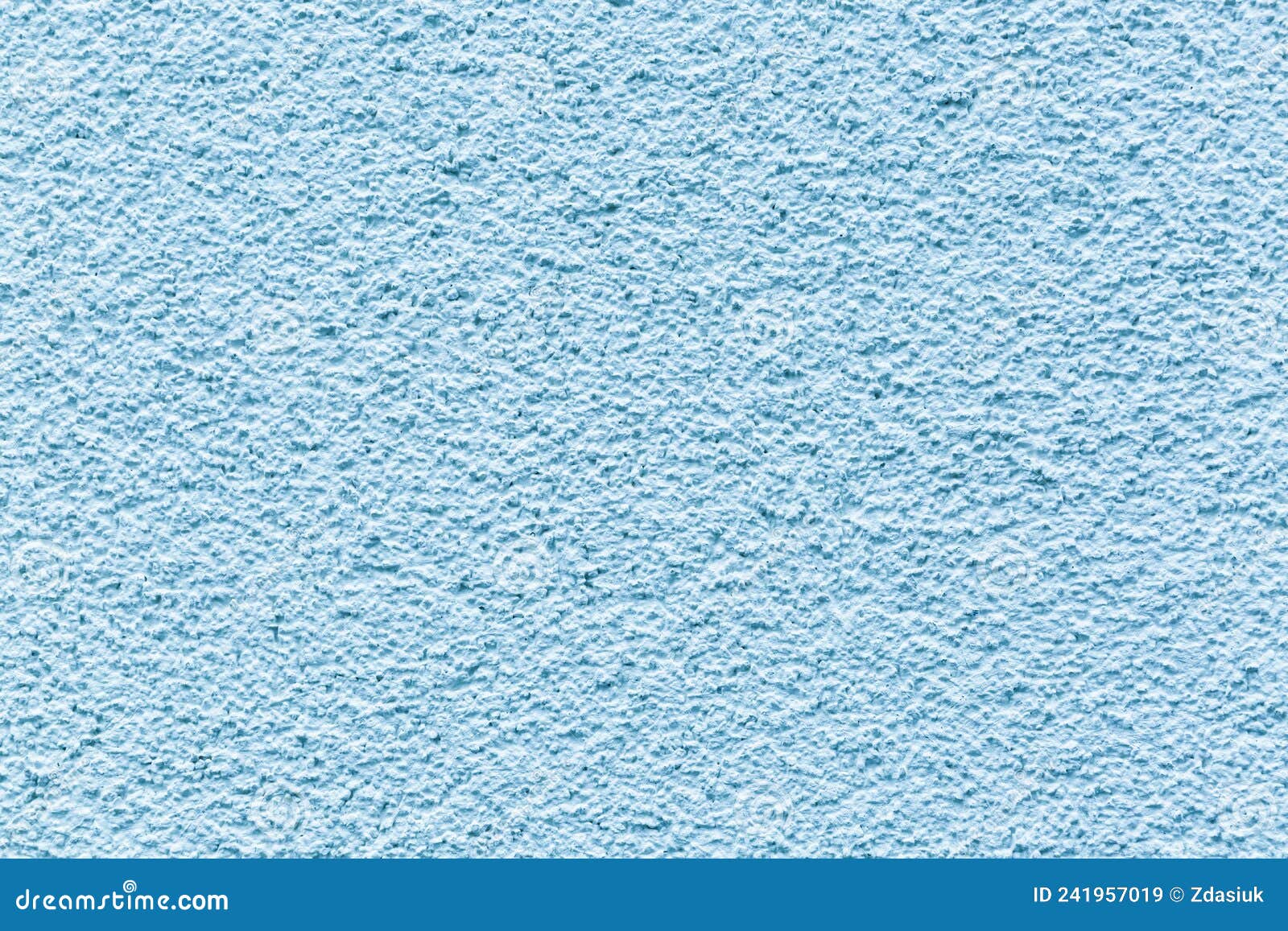 Sample of a Texture of Blue Plaster. Wall Finished with a Decorative ...