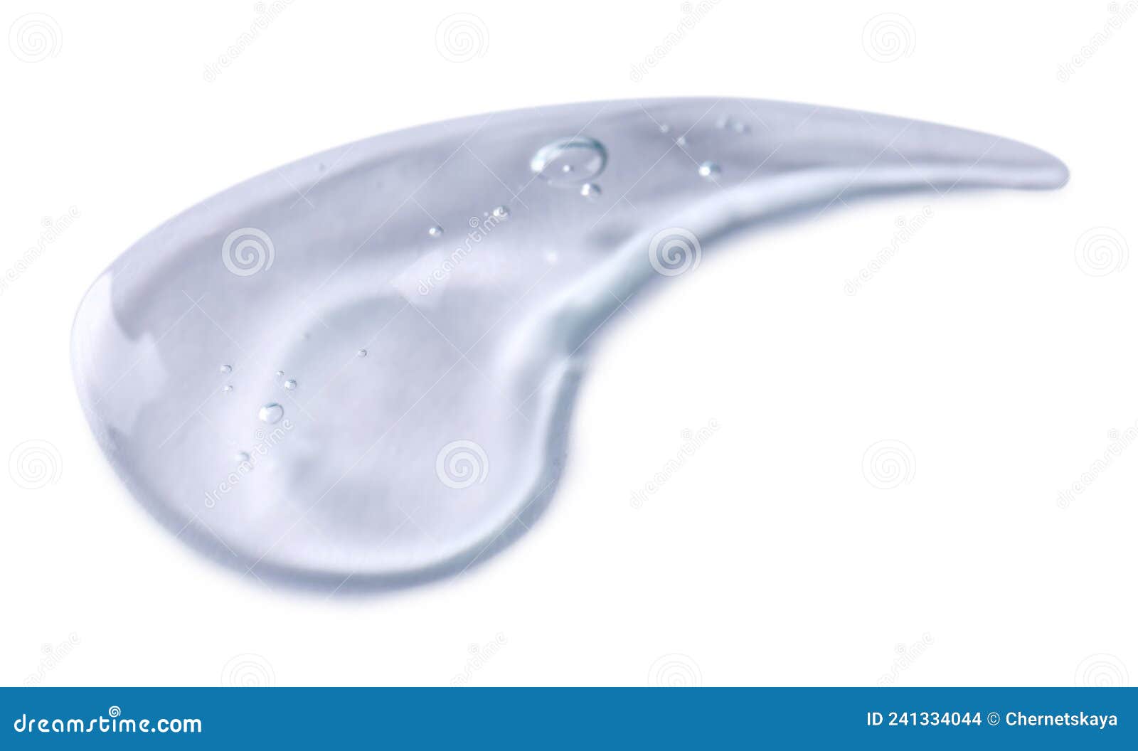 Sample of Transparent Shower Gel on White Background Stock Photo ...